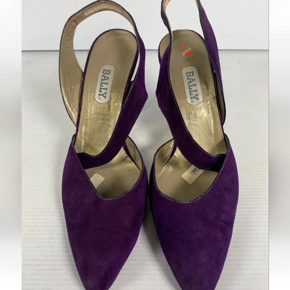 Bally | Shoes | Authentic Bally Purple Shoes High Heels Size 5m Made In ...